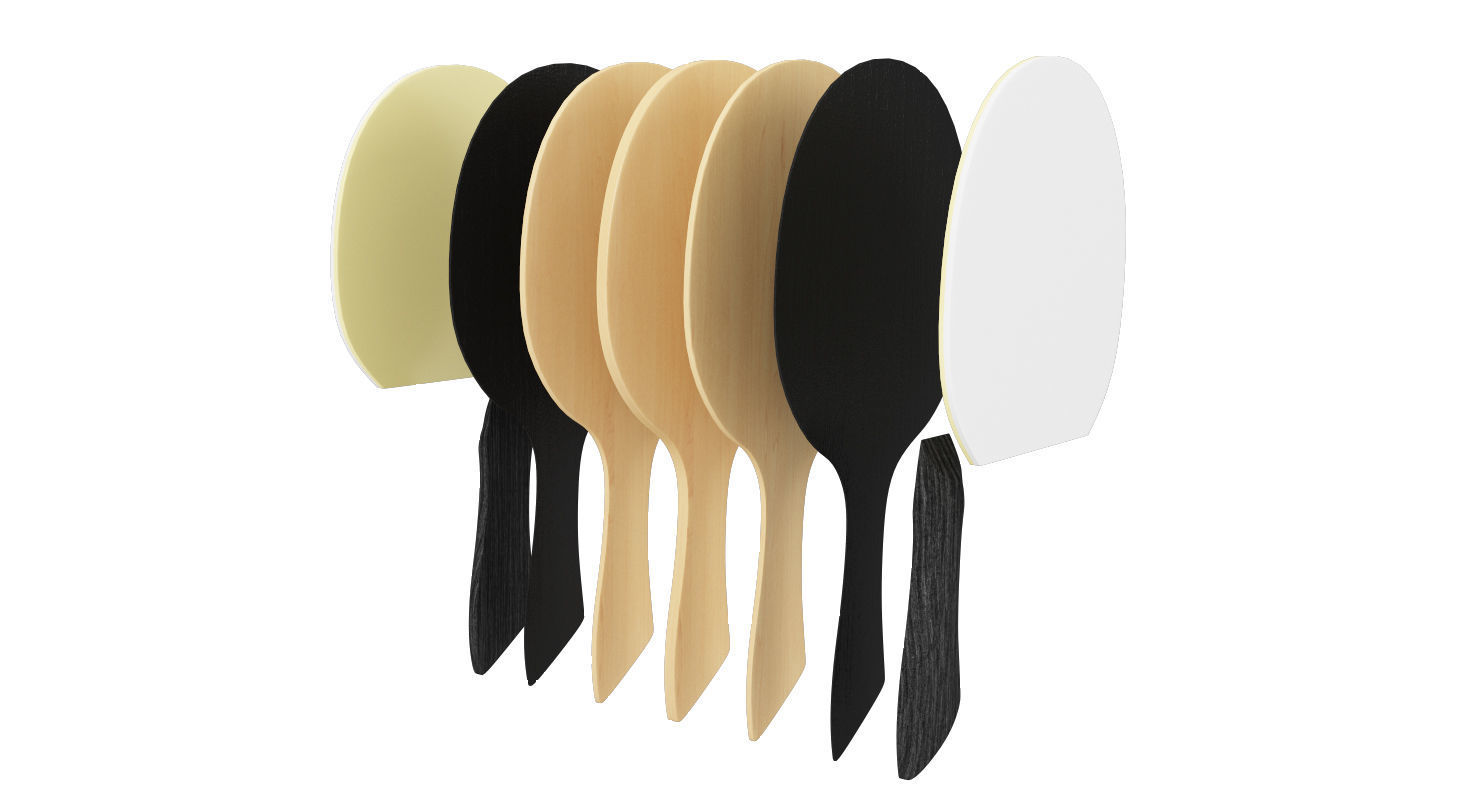 Racket for ping pong with case and exploded view 3D model | CGTrader