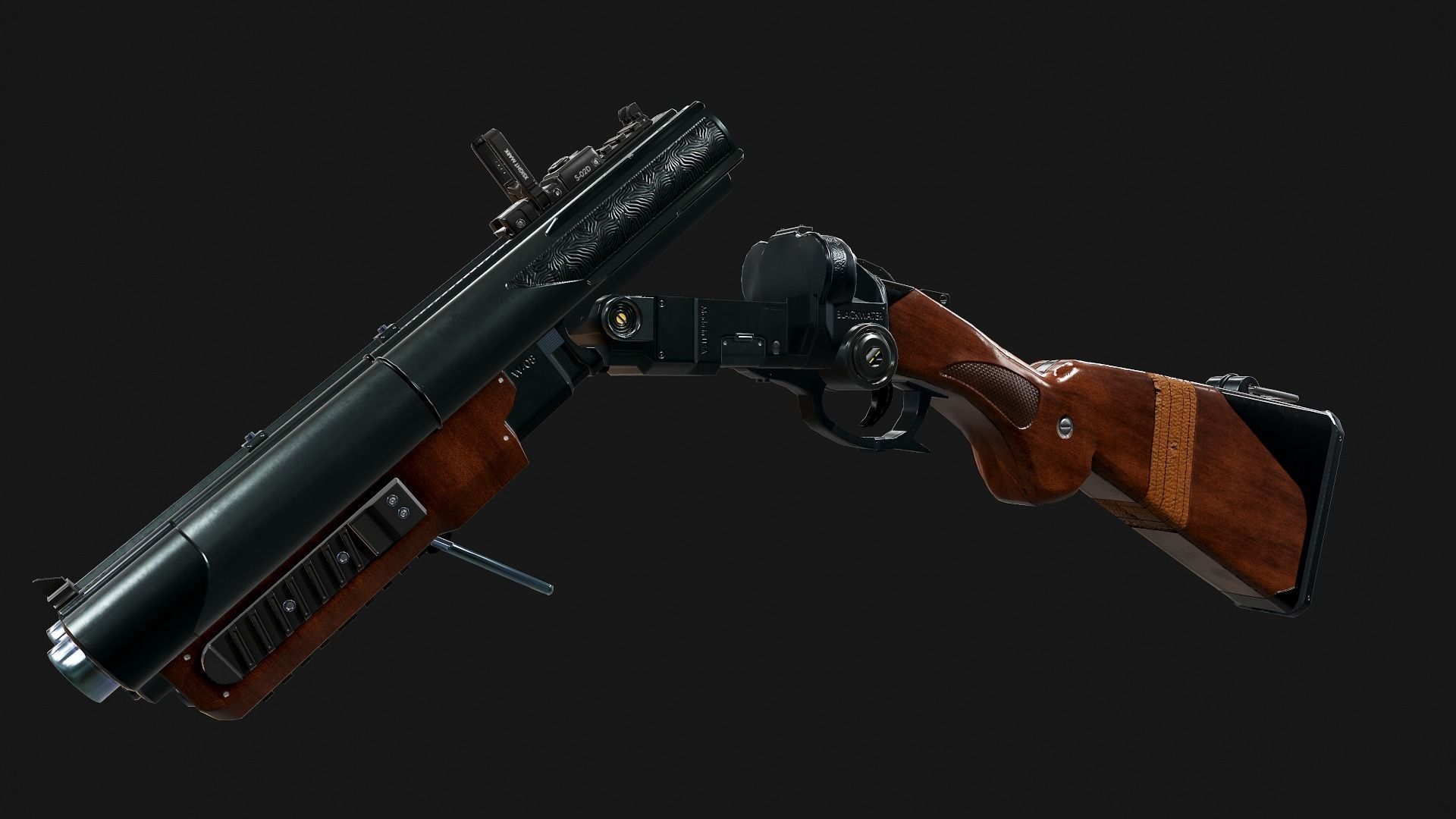 3D model Double Barreled Shotgun VR / AR / low-poly | CGTrader