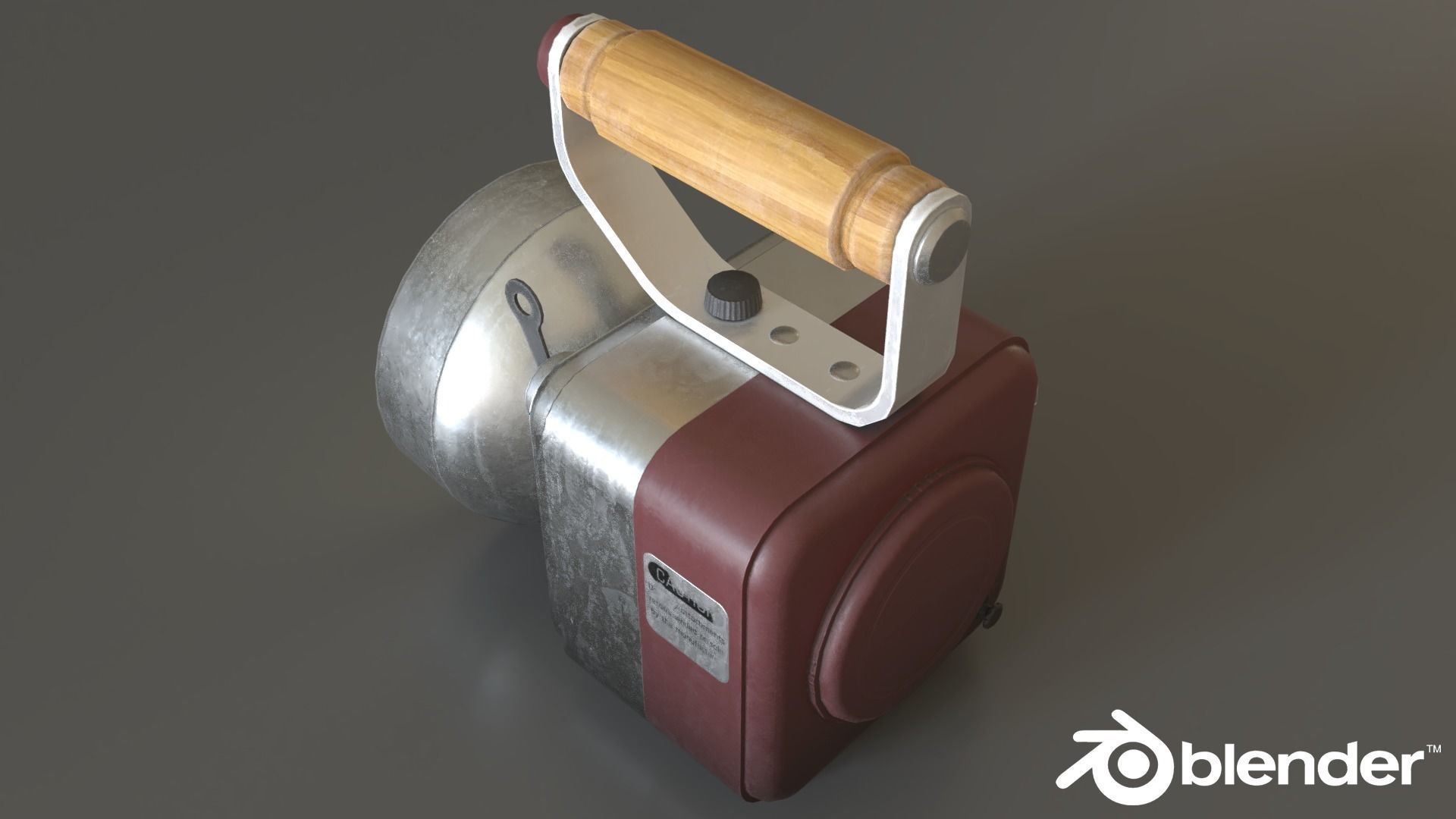 3D model Retro Handheld Flashlight VR / AR / low-poly animated | CGTrader