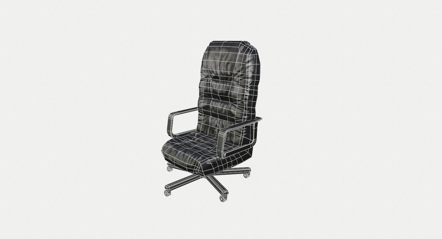 3D model Low Poly Office Chair VR / AR / low-poly | CGTrader