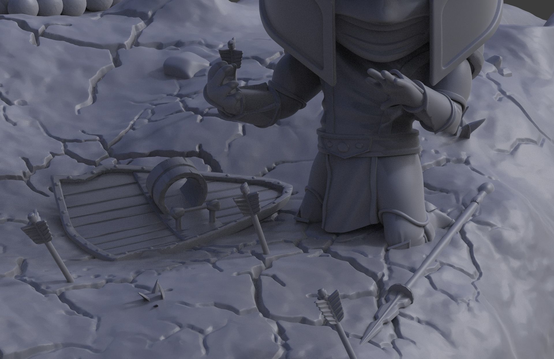 Human Footman - World of Warcraft Chibi 3D print model 3D model 3D ...