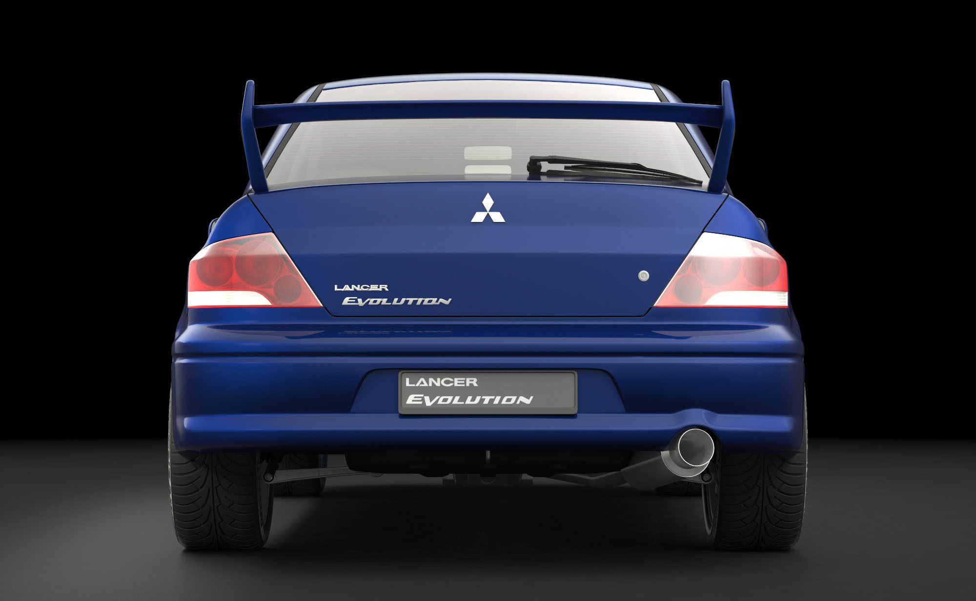 Mitsubishi Lancer Evolution 7 3D model animated | CGTrader