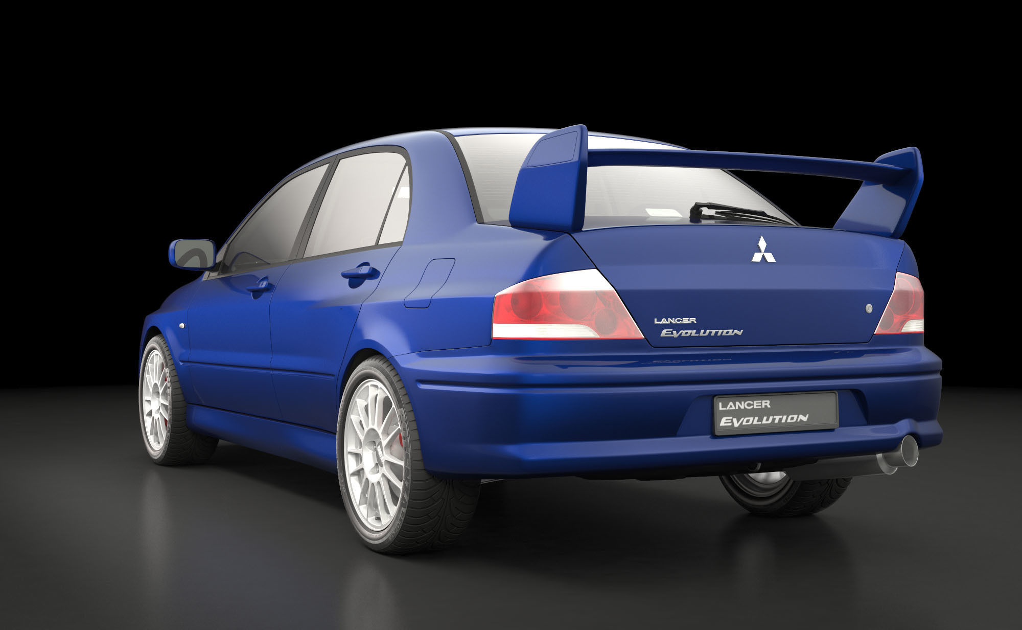 Mitsubishi Lancer Evolution 7 3D model animated | CGTrader