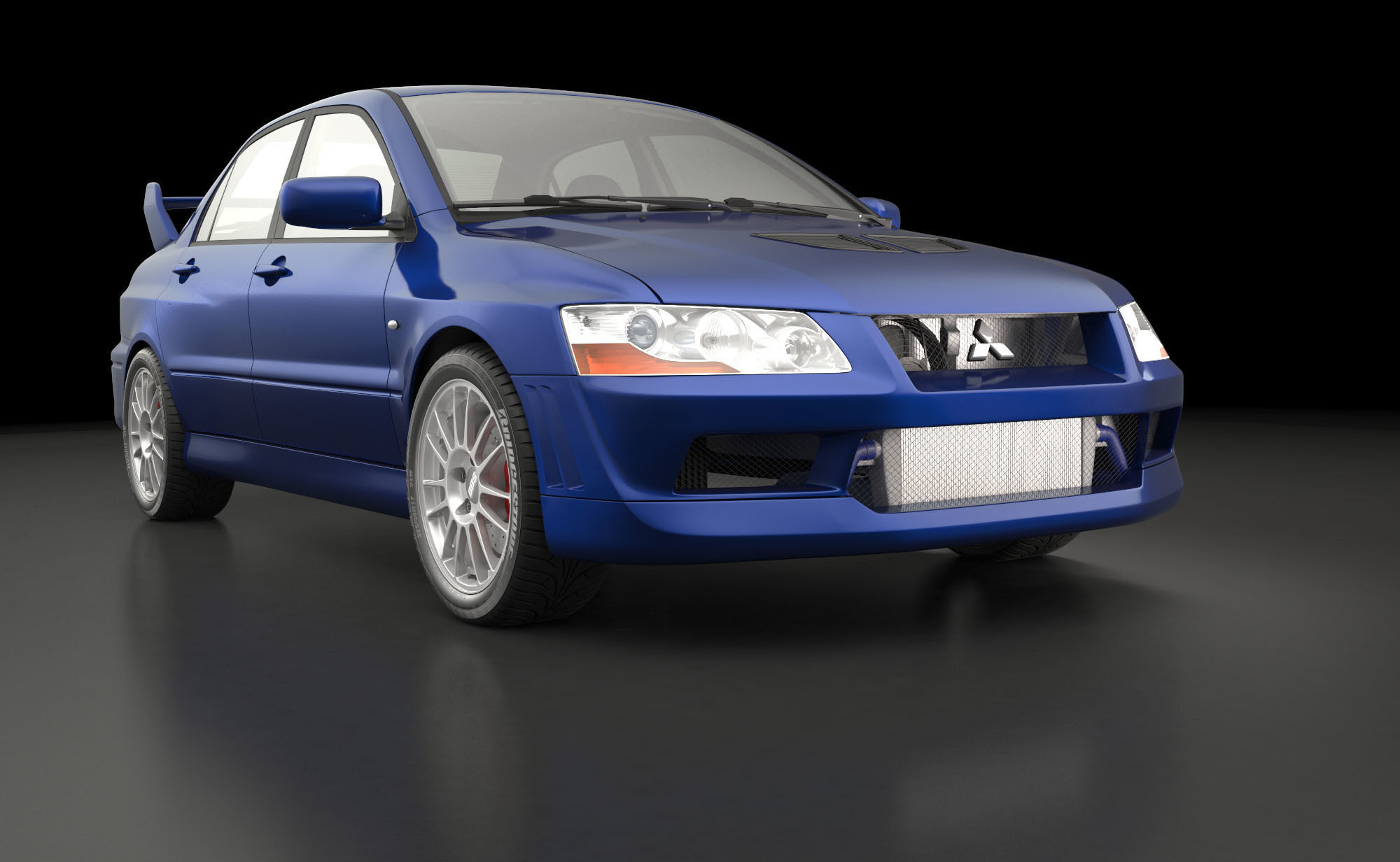 Mitsubishi Lancer Evolution 7 3D model animated | CGTrader