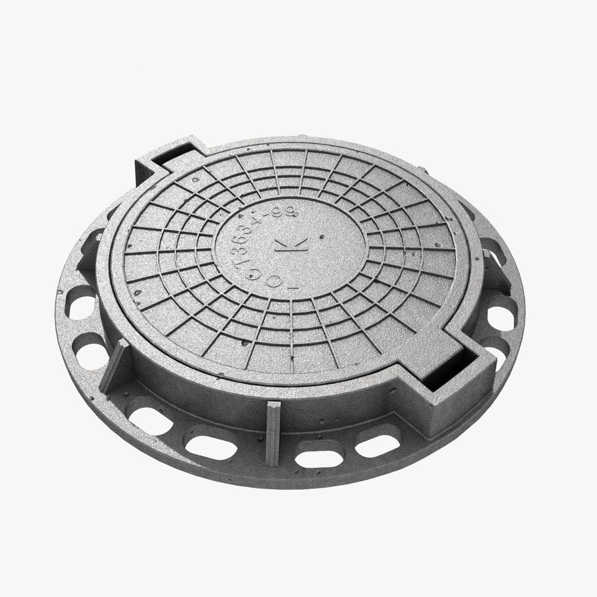 cast iron hatch 3D model | CGTrader