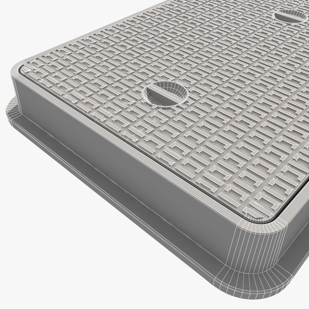 cast iron hatch 3 3D model | CGTrader