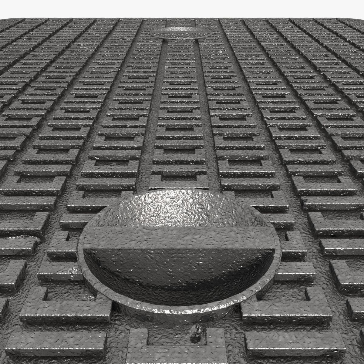 cast iron hatch 3 3D model | CGTrader
