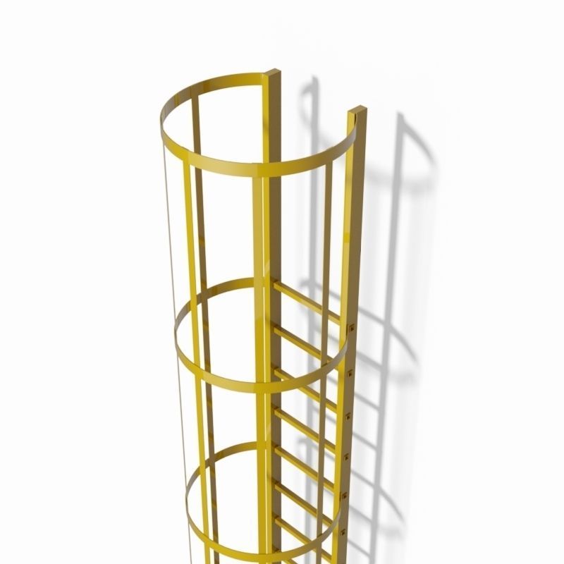 Safety cage ladder 3D | CGTrader
