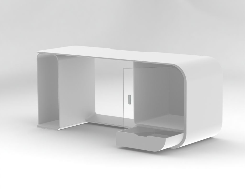 Future Desk free 3D Model IGE IGS IGES | CGTrader.com