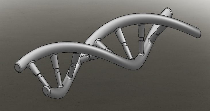 DNA Strand free 3D model | CGTrader