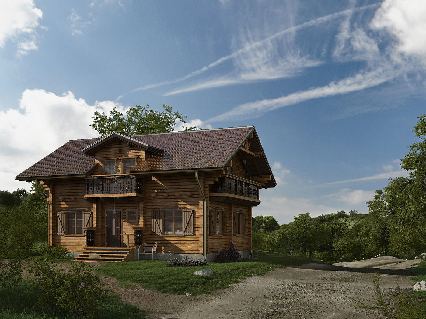 House Chalet 3D model | CGTrader