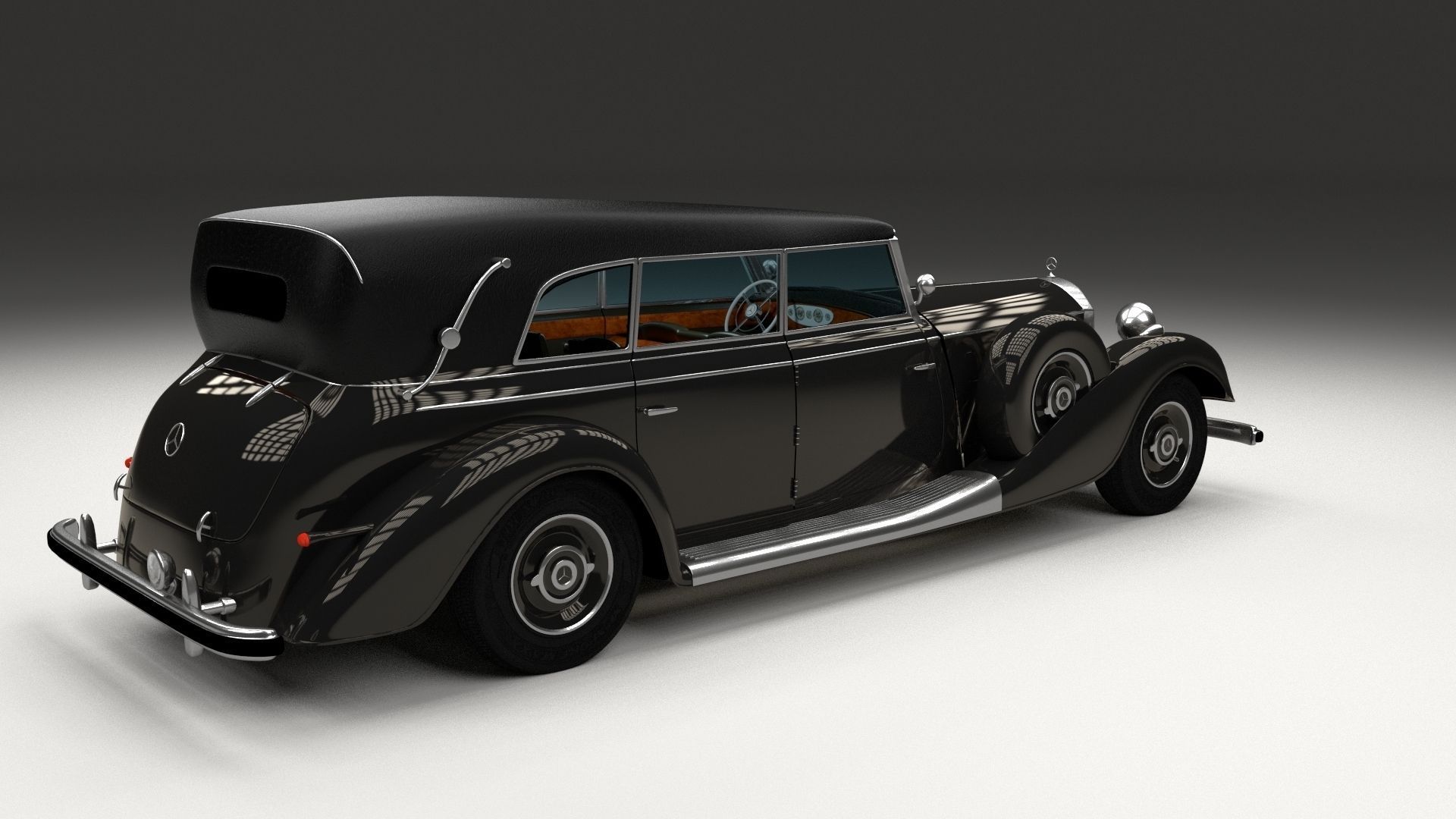 Mercedes 770k Grosser Staff Car 3D model | CGTrader