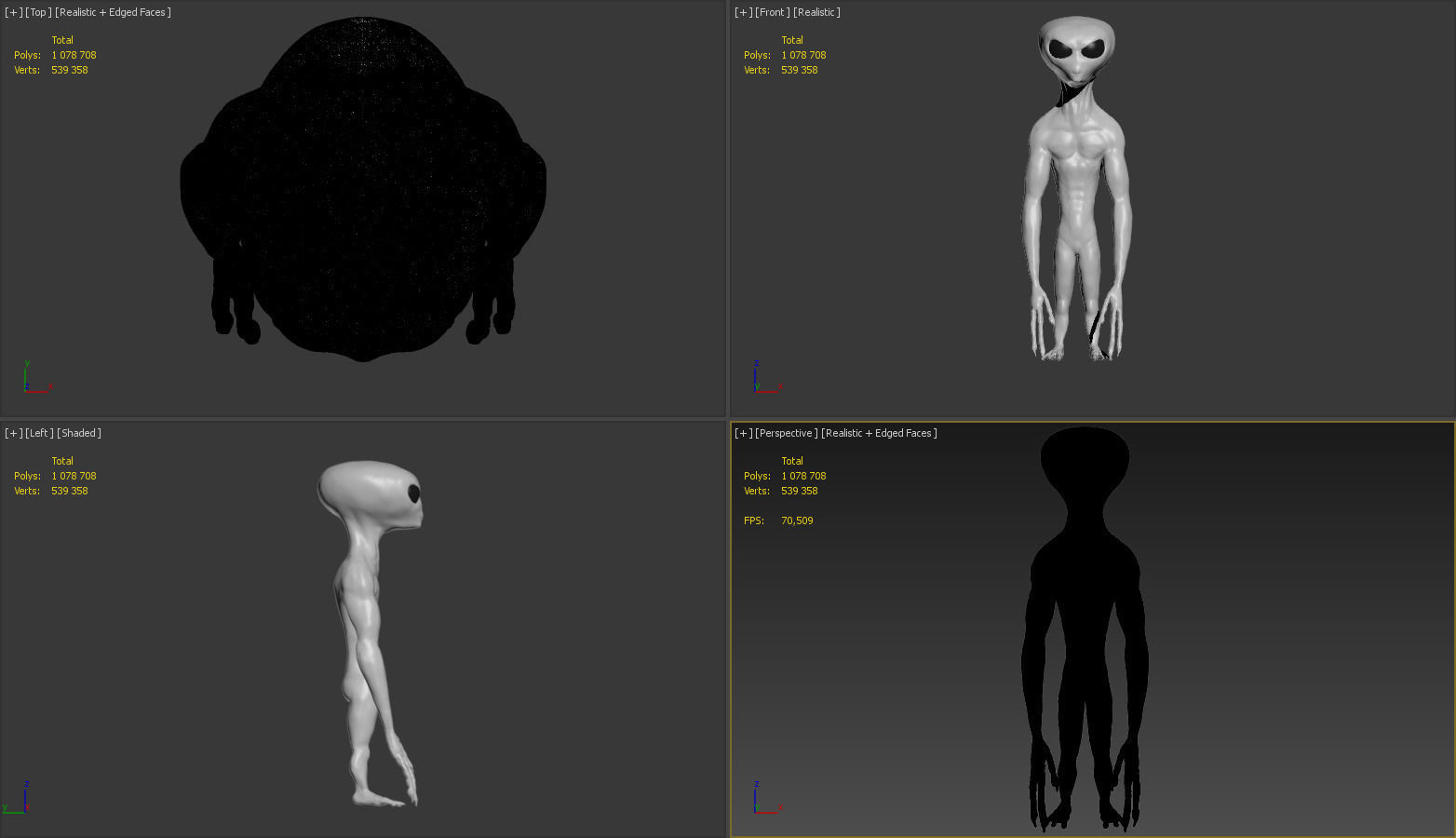 Gray Alien 3D model | CGTrader