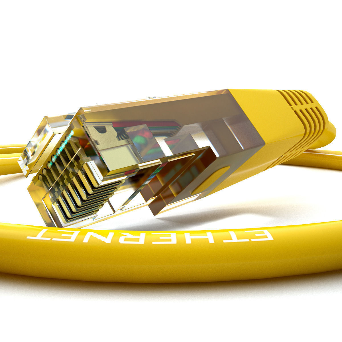 Ethernet Cable 3D model | CGTrader