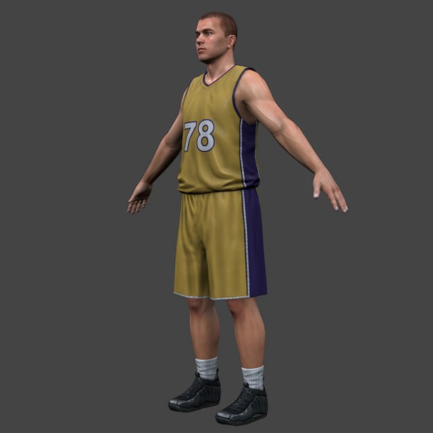 3D model Basketball Player V2 VR / AR / low-poly | CGTrader