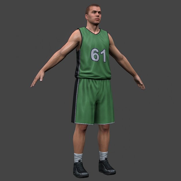 3D model Basketball Player V2 VR / AR / low-poly | CGTrader