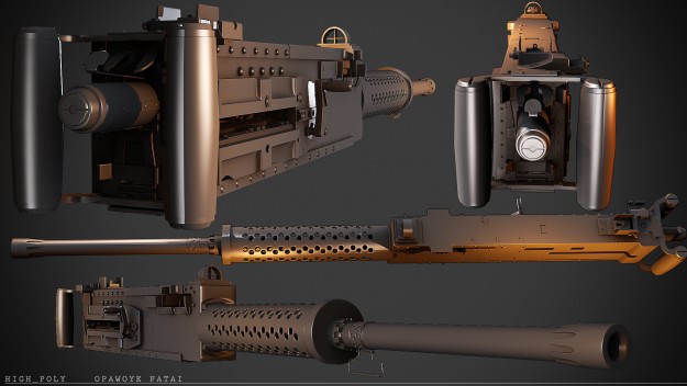 50 Cal Machinegun 3D model | CGTrader