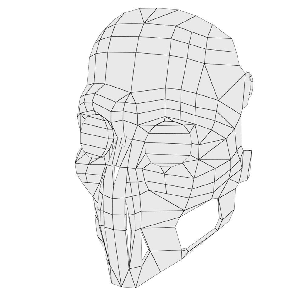 3D model Nazi Mask and Helmet VR / AR / low-poly | CGTrader