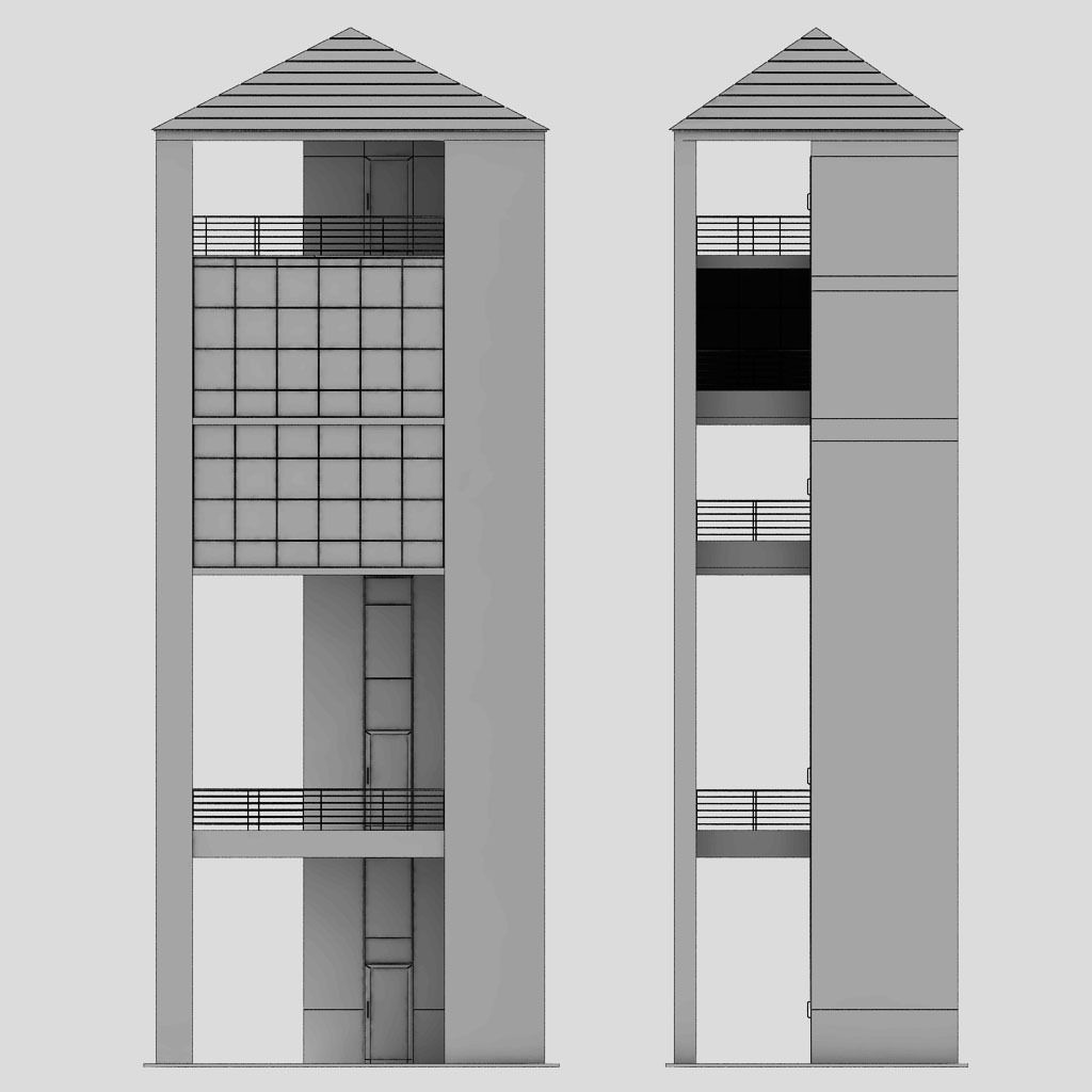 Glass Tower City Building 3d Model Cgtrader