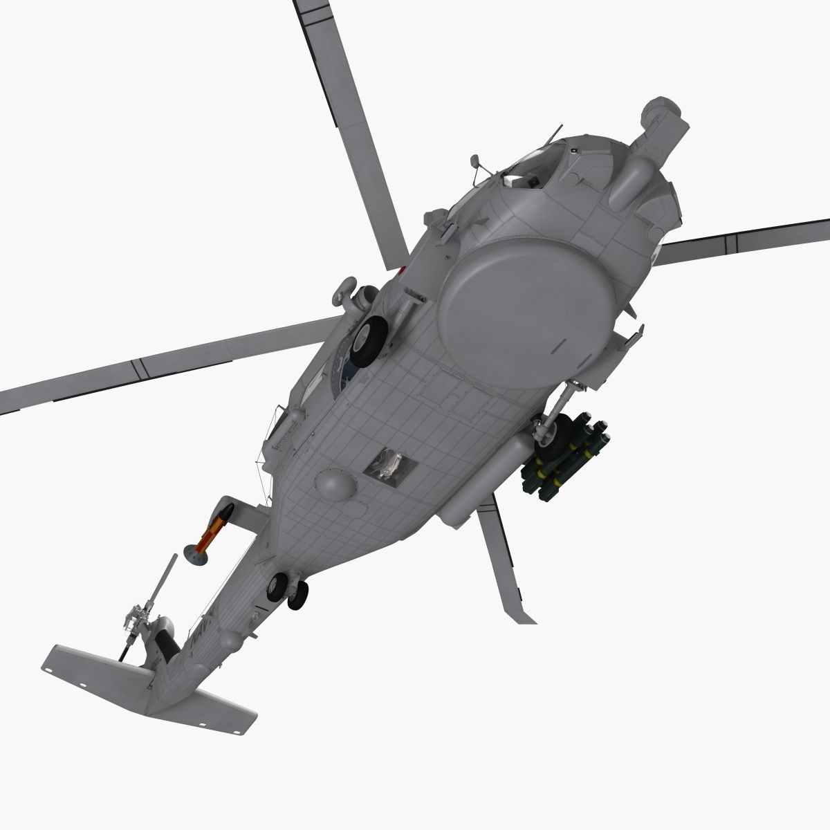 SH-60b Seahawk 3D model rigged | CGTrader