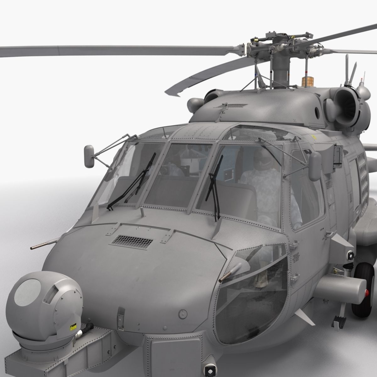 SH-60b Seahawk 3D model rigged | CGTrader