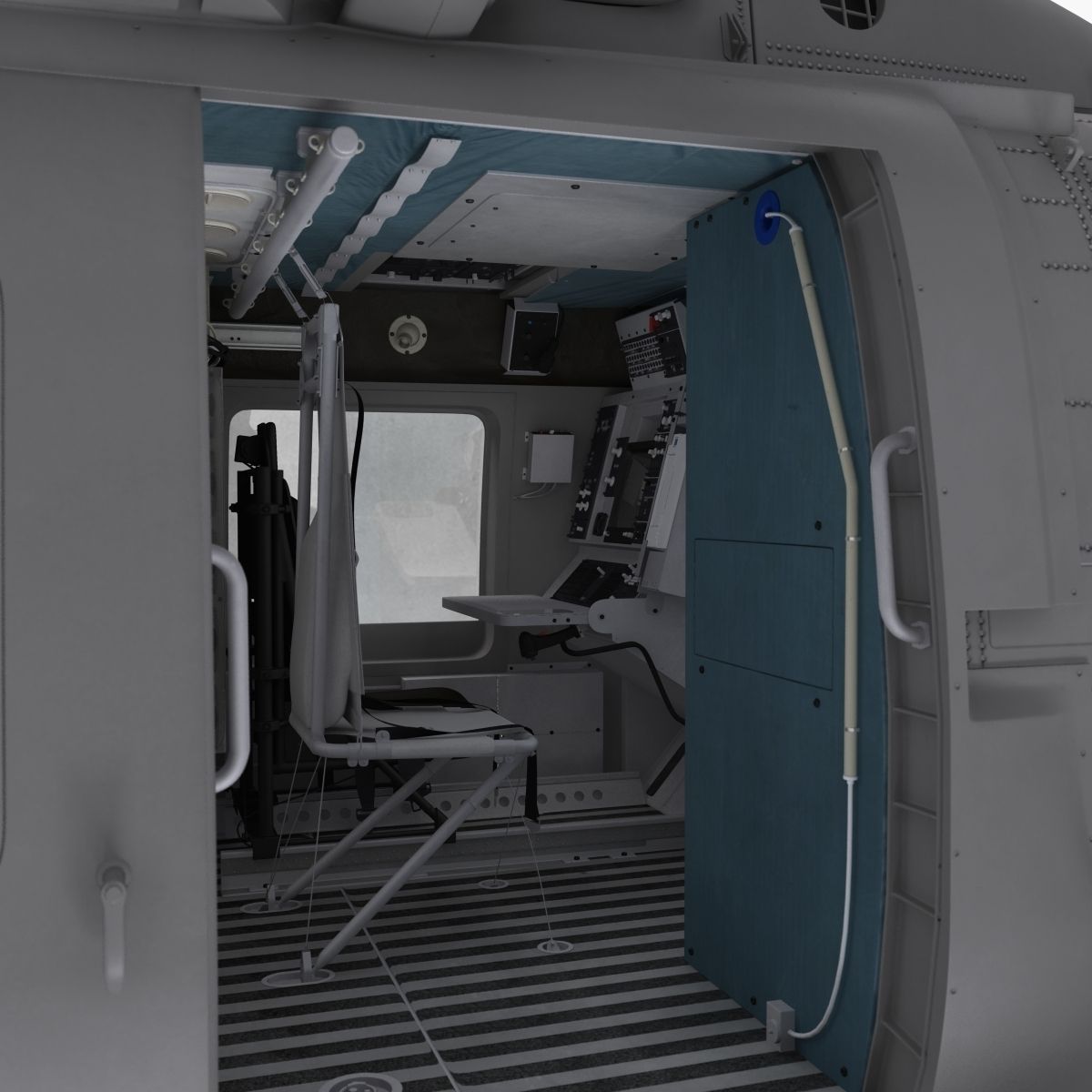 SH-60b Seahawk 3D model rigged | CGTrader