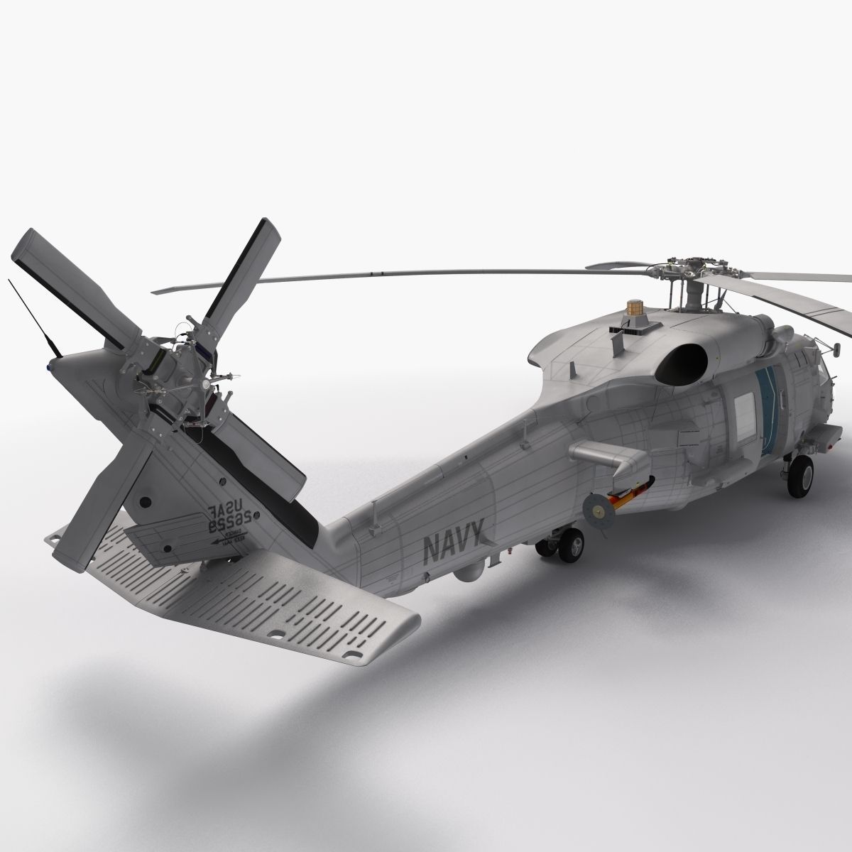 SH-60b Seahawk 3D model rigged | CGTrader
