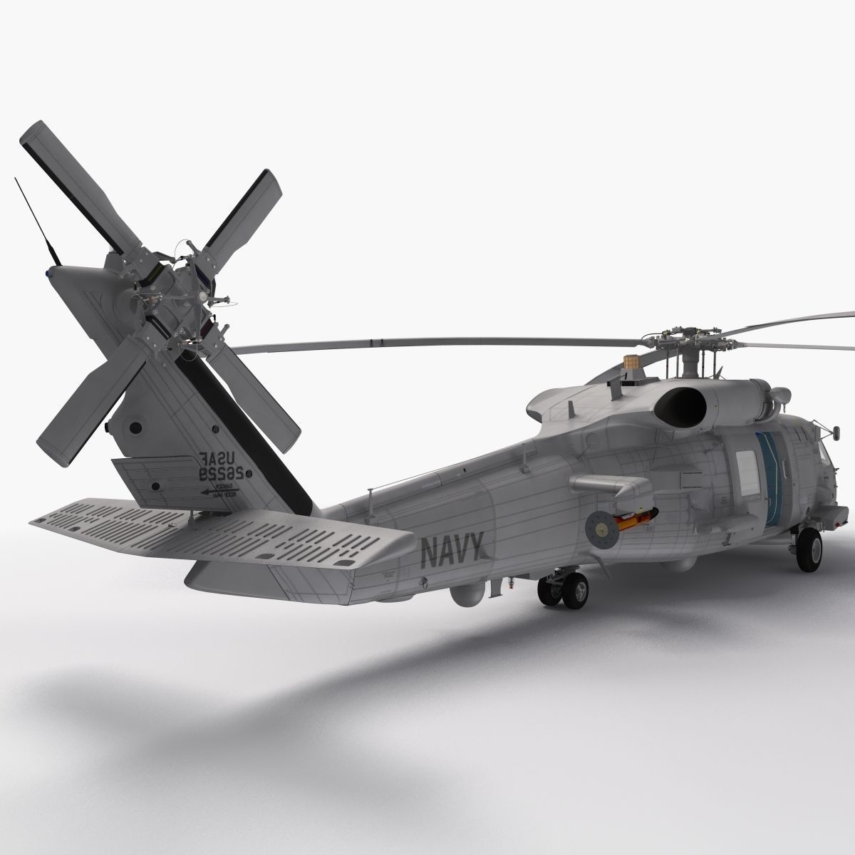 SH-60b Seahawk 3D model rigged | CGTrader