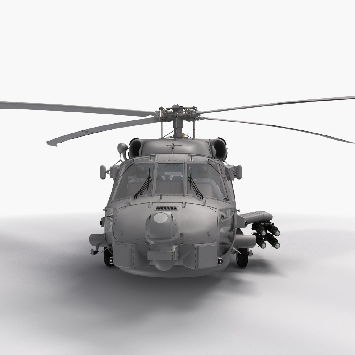 SH-60b Seahawk 3D model rigged | CGTrader