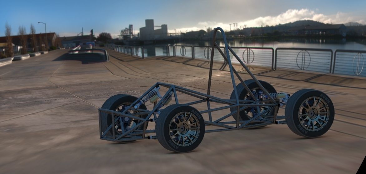 Formula Student India Race Car - Max Optimized 3D model | CGTrader