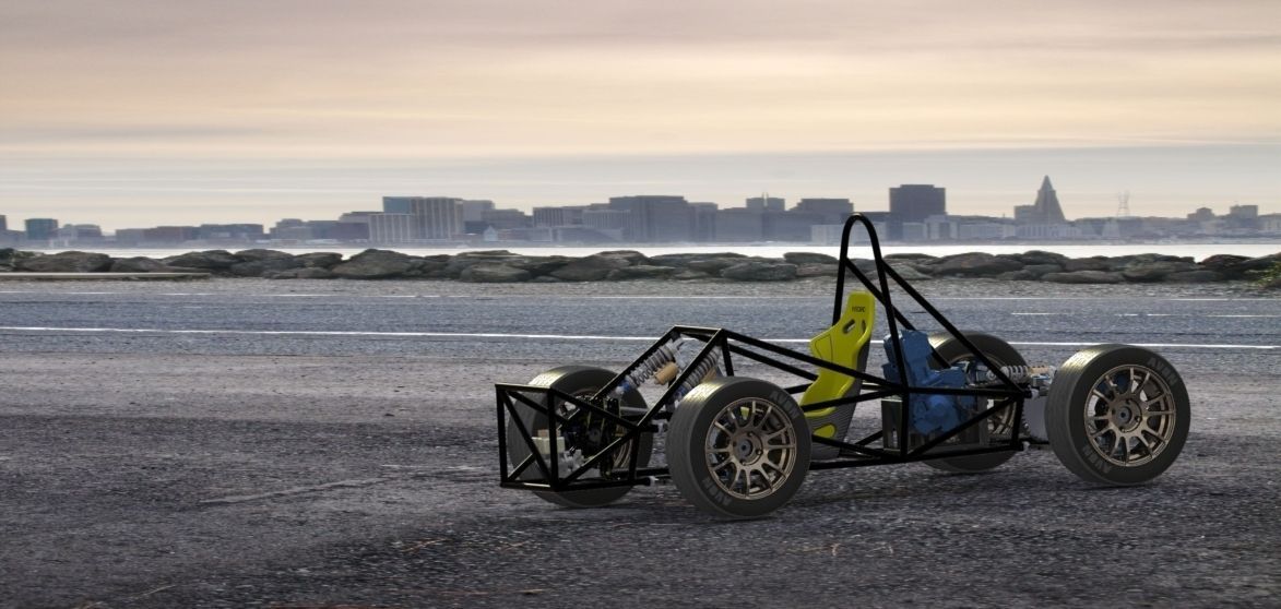 Formula Student India Race Car - Max Optimized 3D model | CGTrader