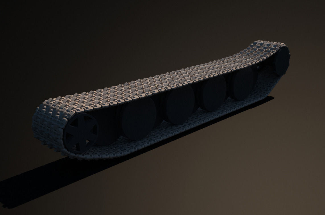 World War 2 tanks tracks free 3D model | CGTrader