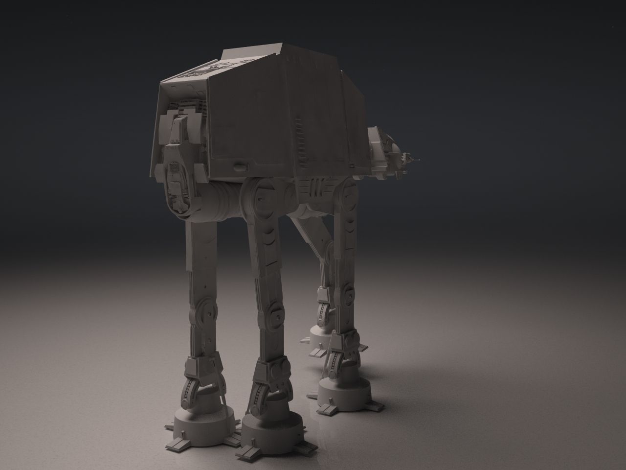 3D model Imperial Walker ATAT VR / AR / low-poly | CGTrader