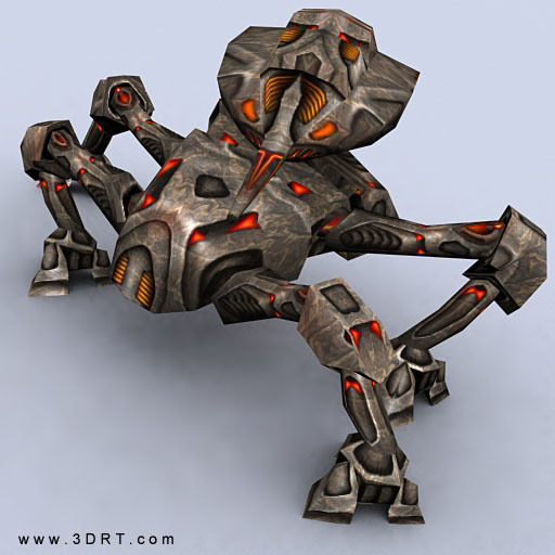 3D model 3DRT - Mech Crawlers Pack VR / AR / low-poly rigged animated ...