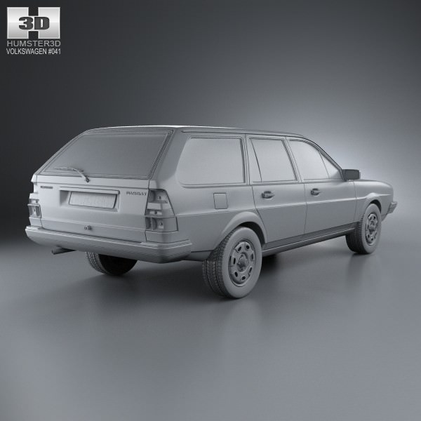 Volkswagen Passat B2 variant 1981 3D model | CGTrader