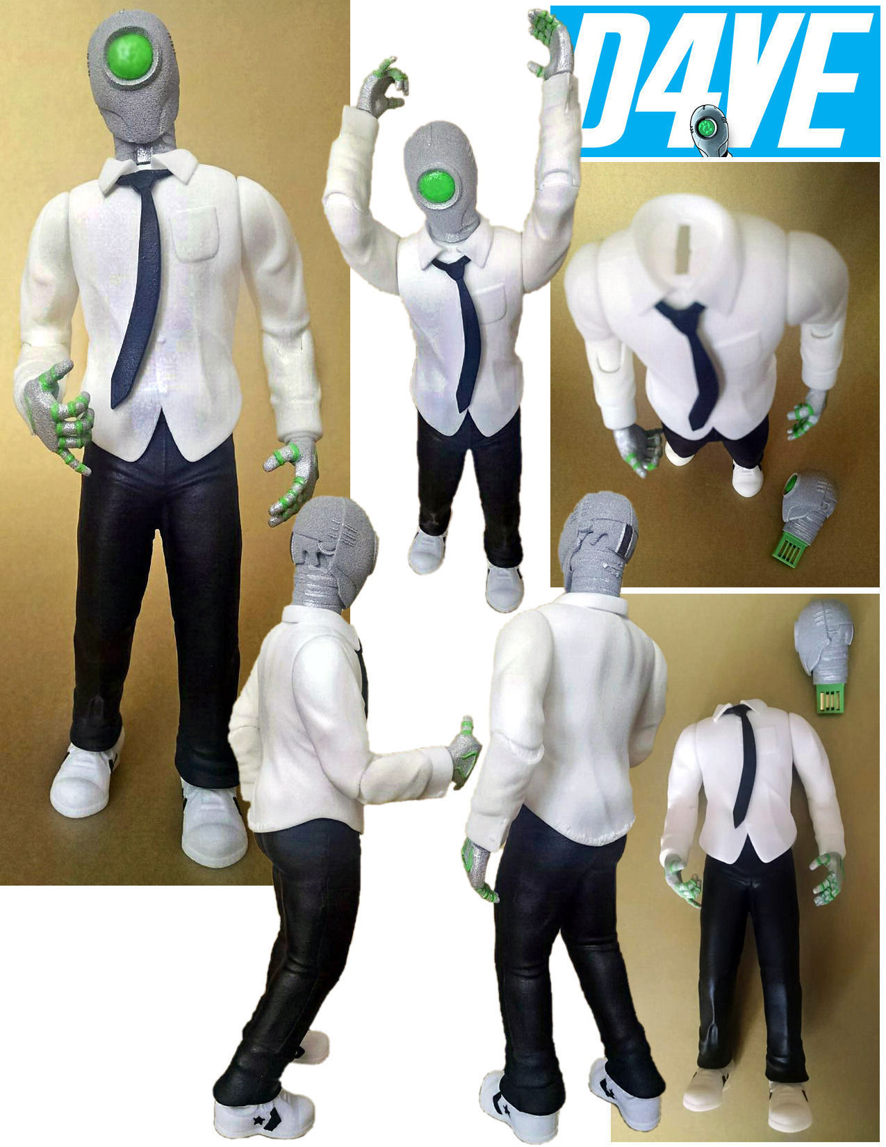 D4VE Robot 3D model | CGTrader