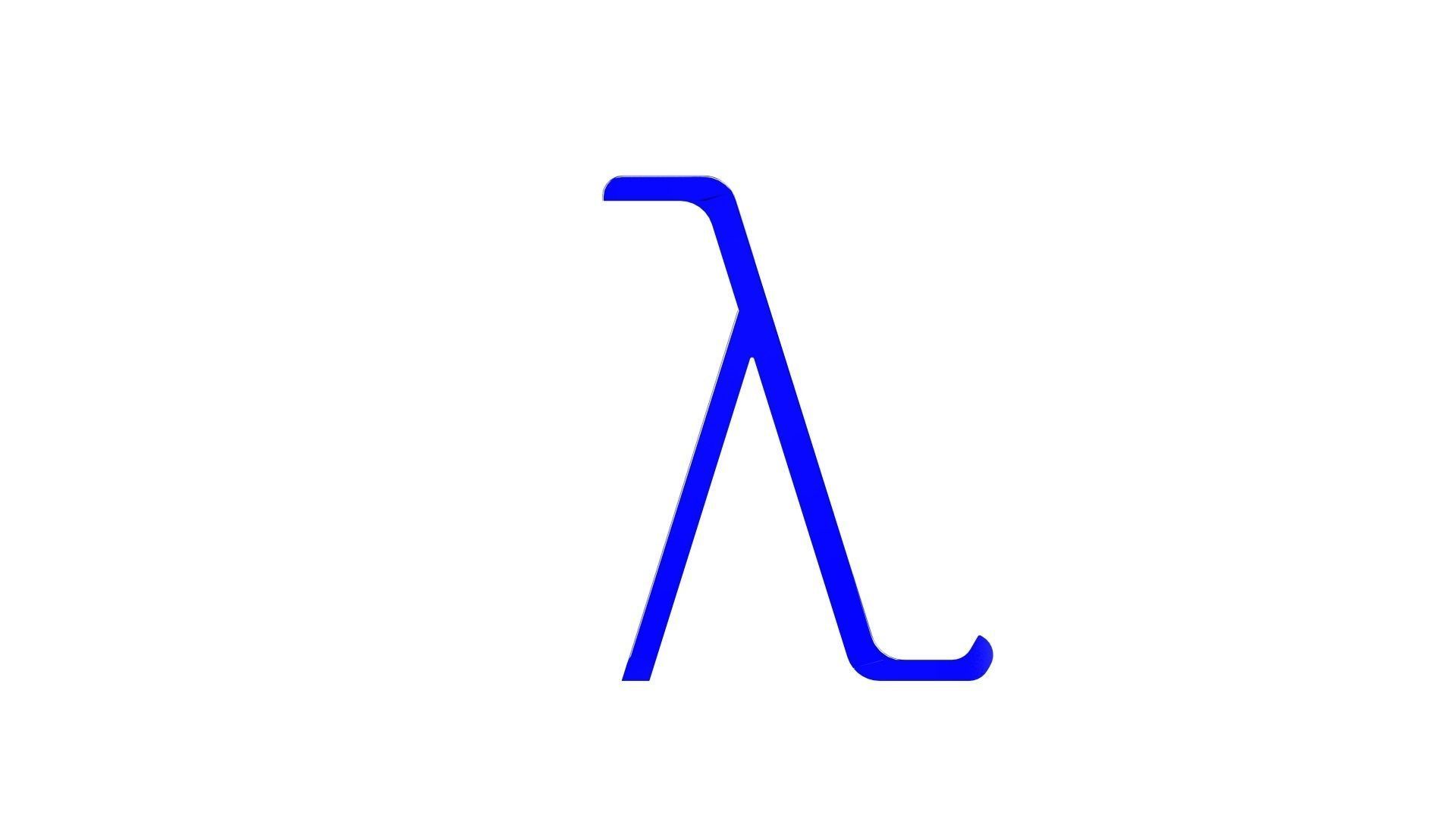 Lambda Phone Stand 3D model 3D printable | CGTrader