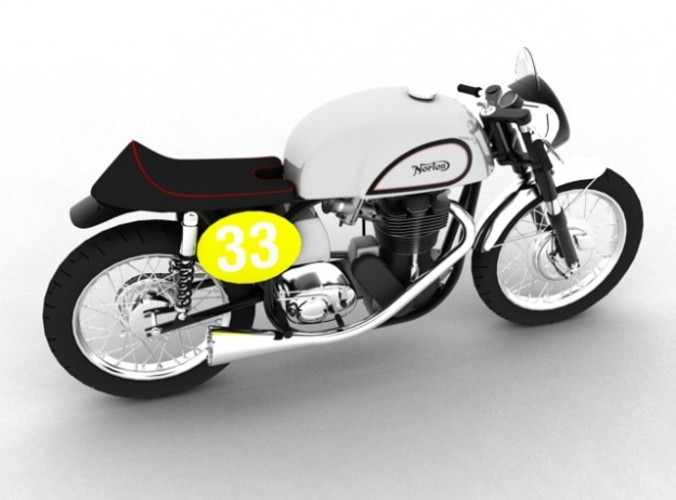 Norton Manx 1954 3D Model MAX OBJ 3DS C4D - CGTrader.com
