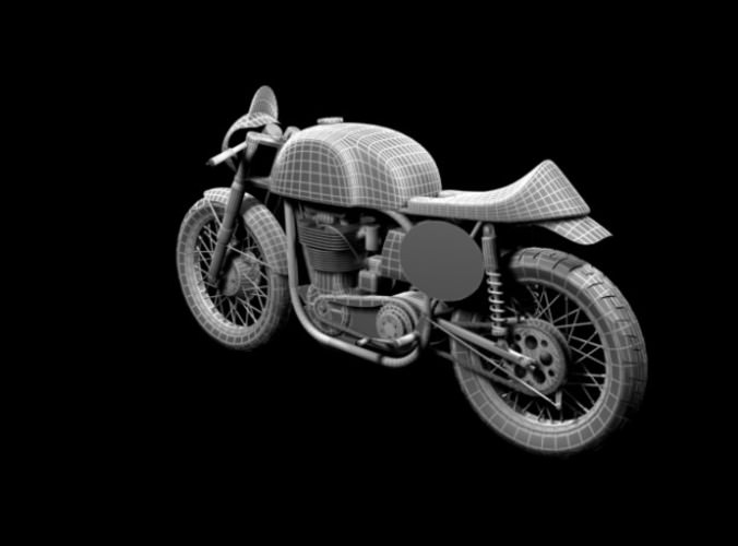 Norton Manx 1954 3D Model MAX OBJ 3DS C4D - CGTrader.com