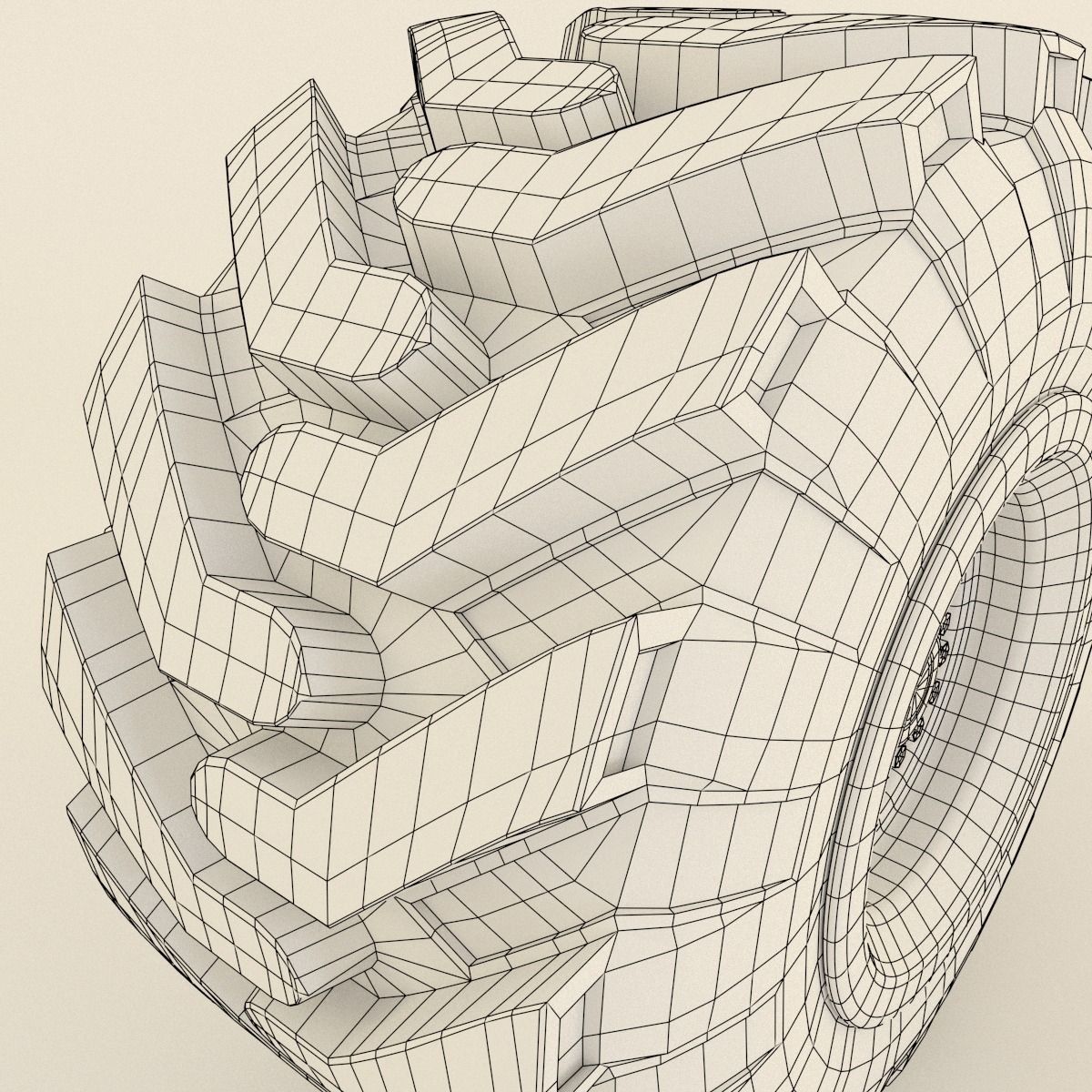 Tractor and Offroad Truck Tire 3D model | CGTrader