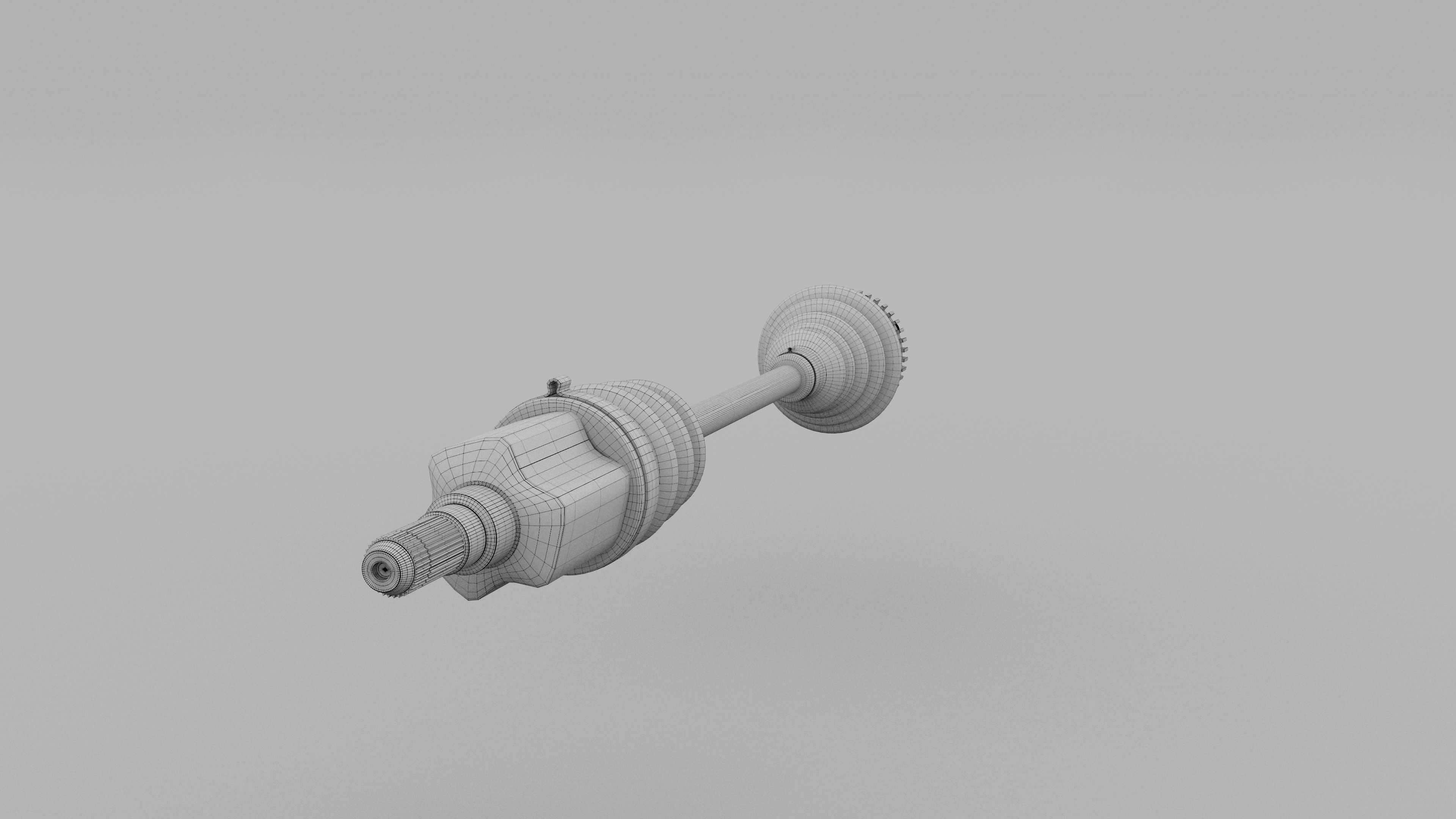 Half Axle 3D model | CGTrader