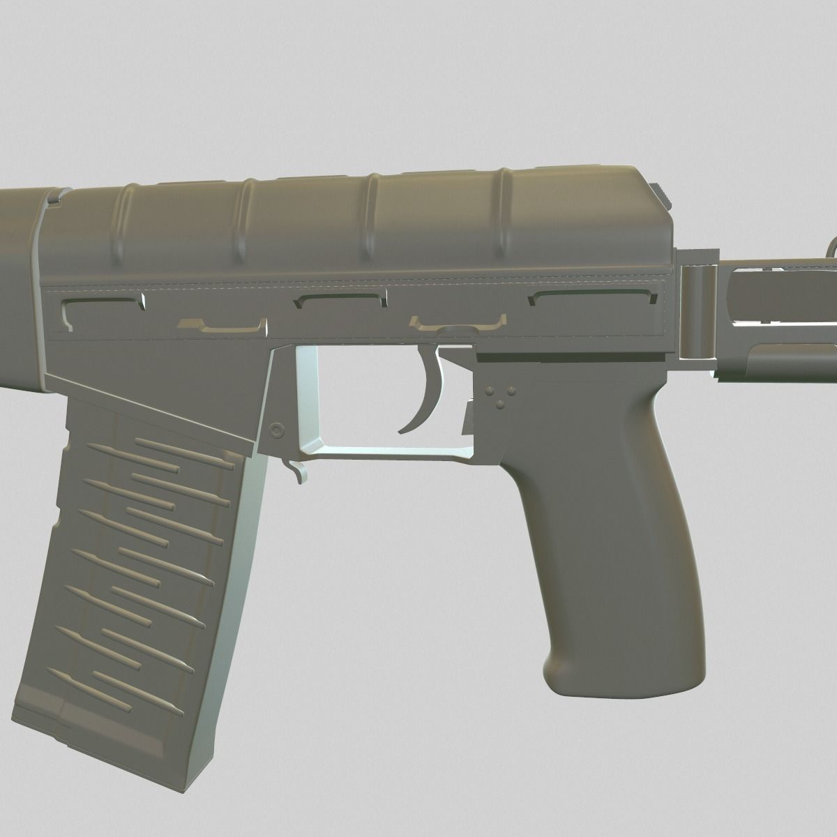 AS-VAL with bullets 3D model | CGTrader