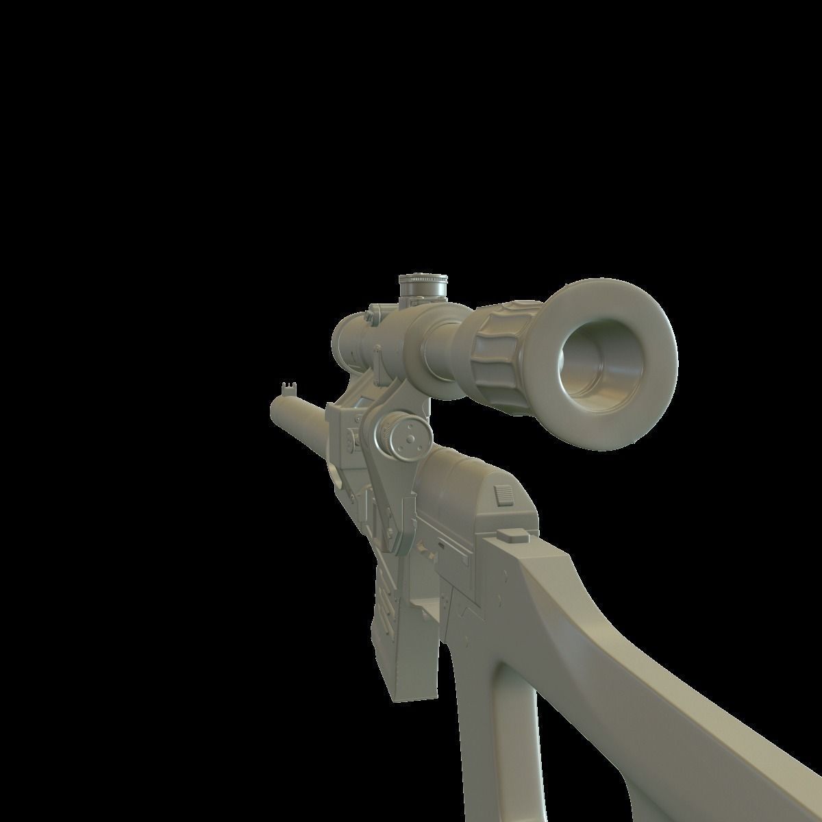 VSS with PSO-1 and bullets 3D model | CGTrader