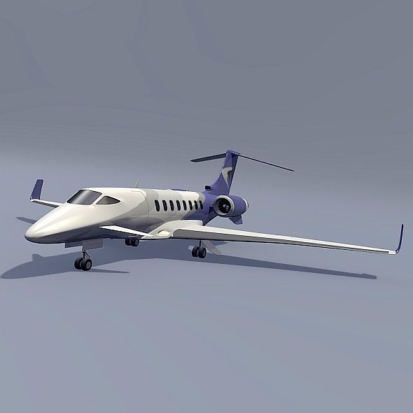 Business jet concept 3D model | CGTrader