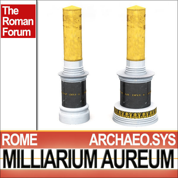 3D Roman Imperial Milliarium Aureum | CGTrader