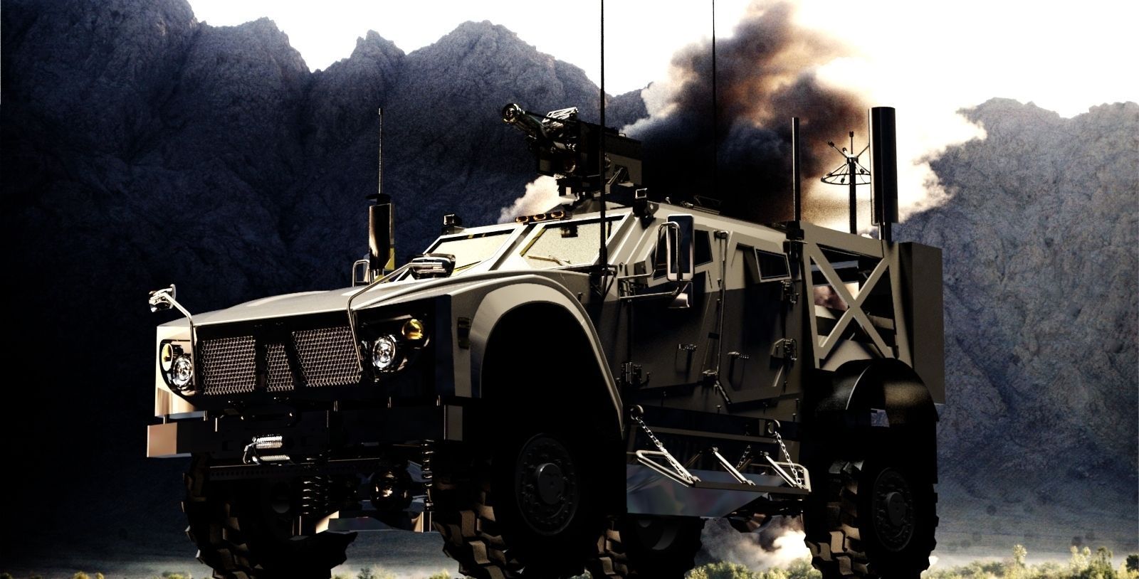 MATV Military Transport 3D model | CGTrader