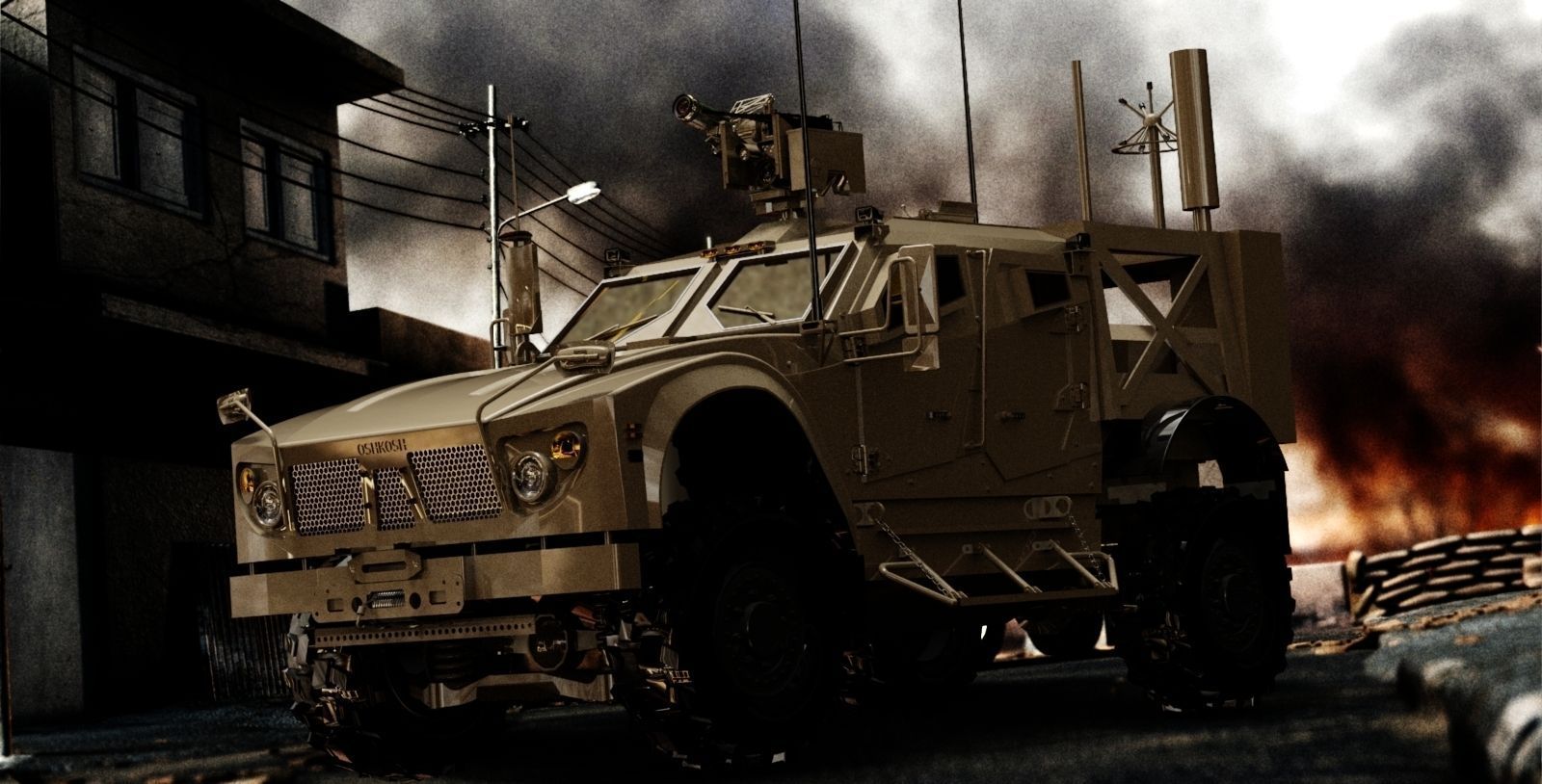 MATV Military Transport 3D model | CGTrader