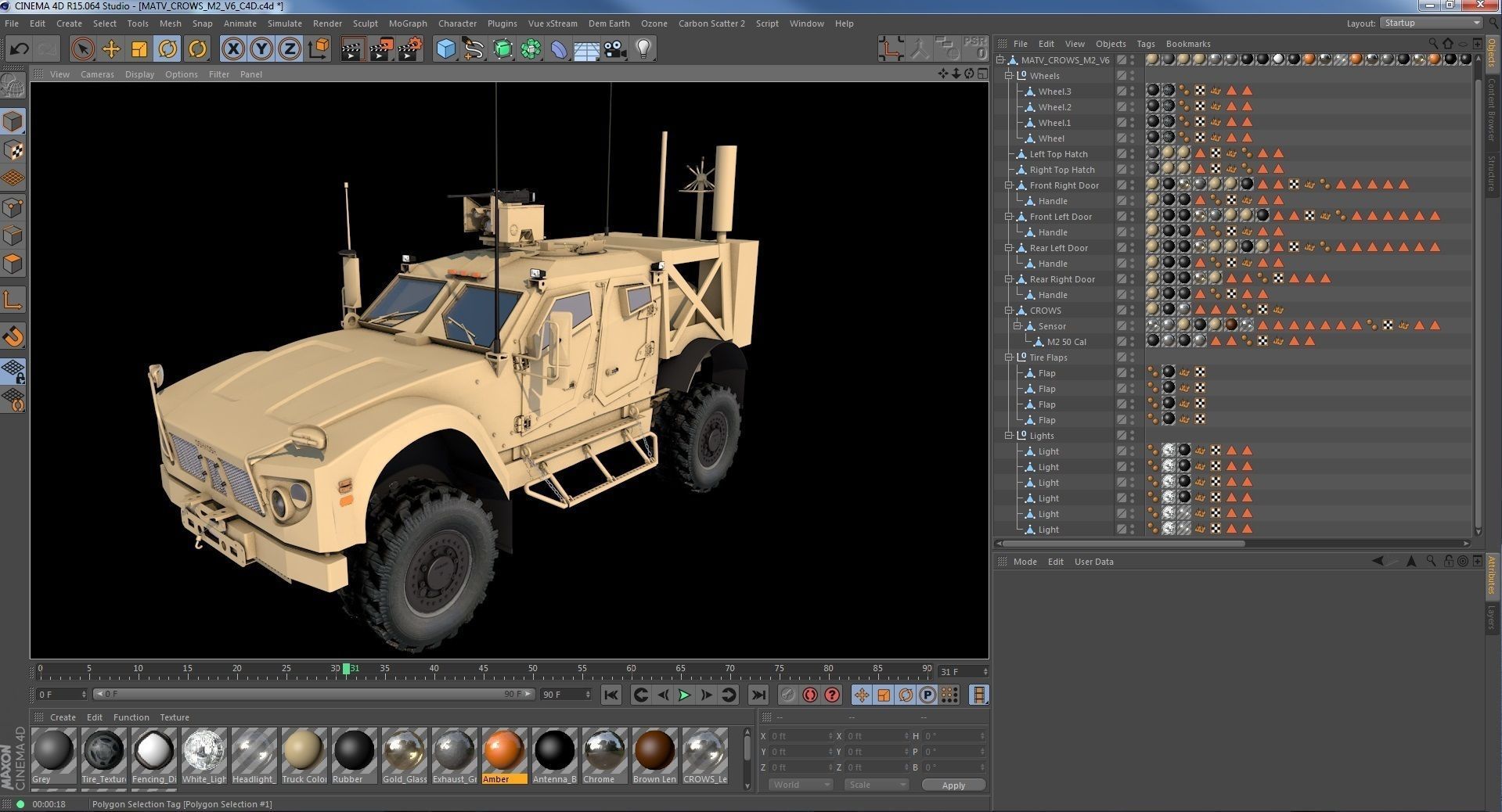 MATV Military Transport 3D model | CGTrader
