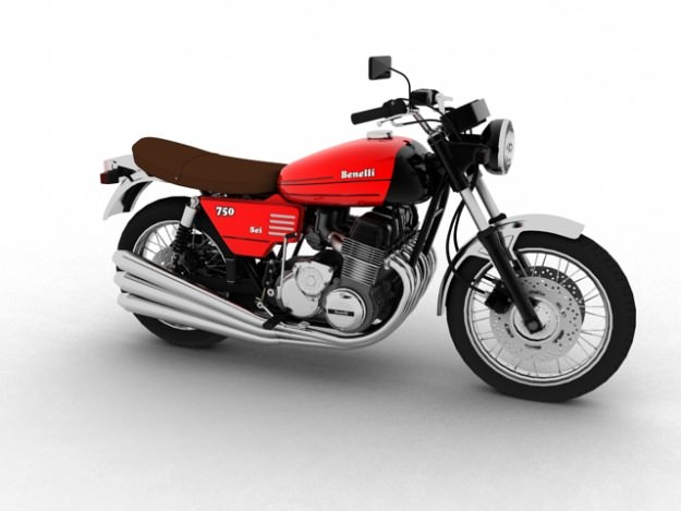 Benelli 750 Sei 1976 3D Model .max .obj .3ds .fbx .c4d - CGTrader.com