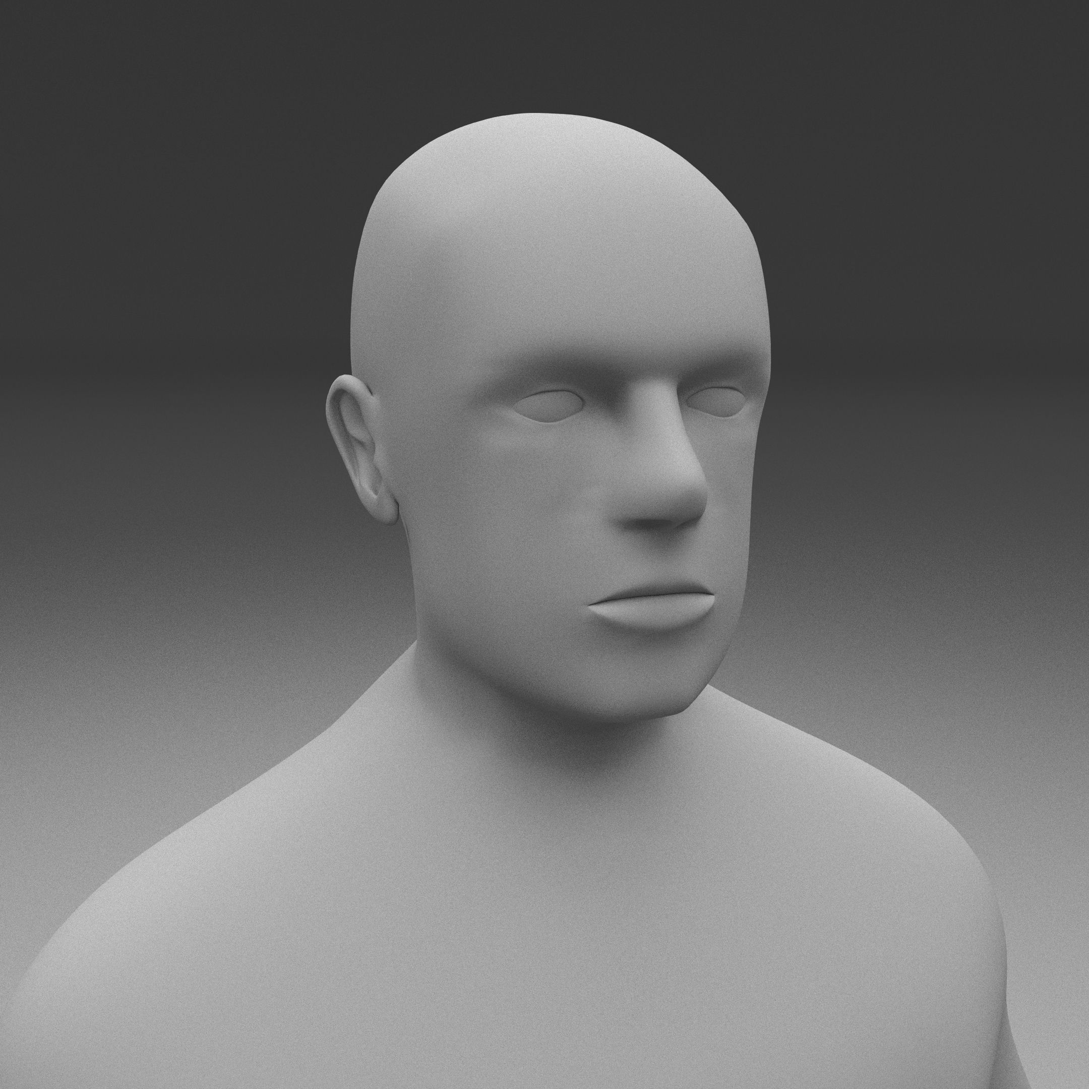 Human Male Clay Model 3D model | CGTrader